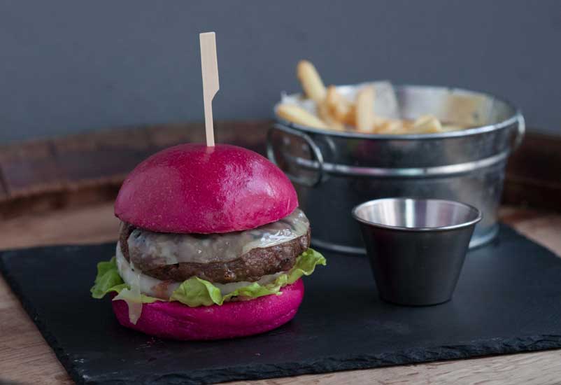 The Gramercy unveils pink burger for October - Hotelier Middle East