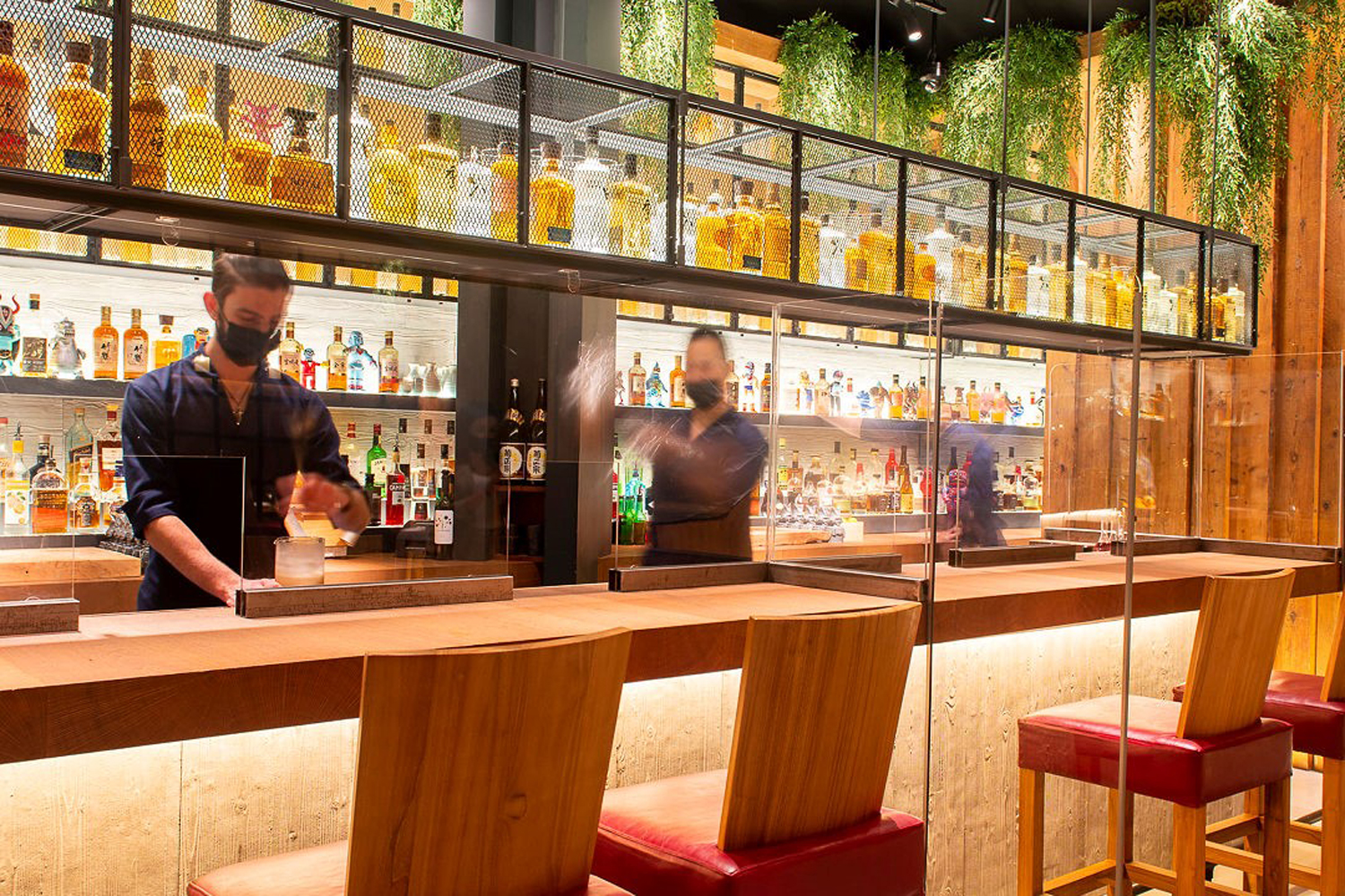 ROKA Dubai reintroduces bar seating with protective screen in place ...
