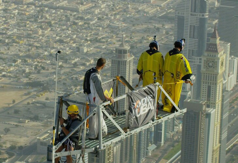 VIDEO: Record base jump from Burj Khalifa - Hotelier Middle East