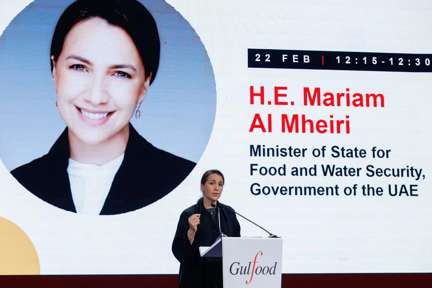 Gulfood: HE Mariam Al Mheiri praises UAE for meeting food supply needs ...