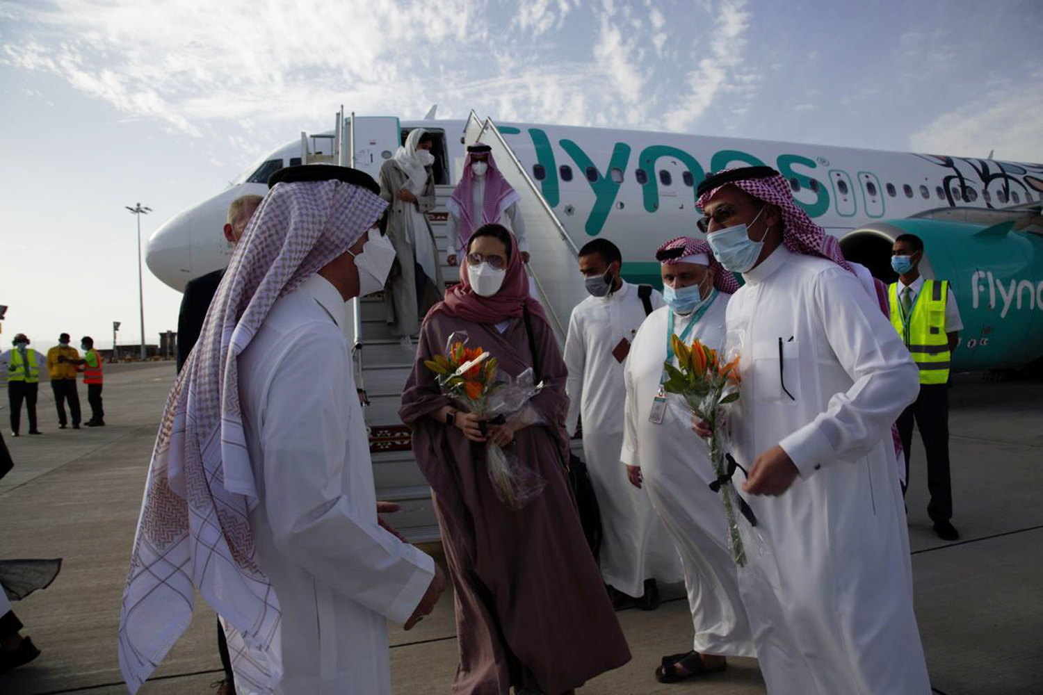 Inaugural flynas flight from Riyadh lands in AlUla International ...