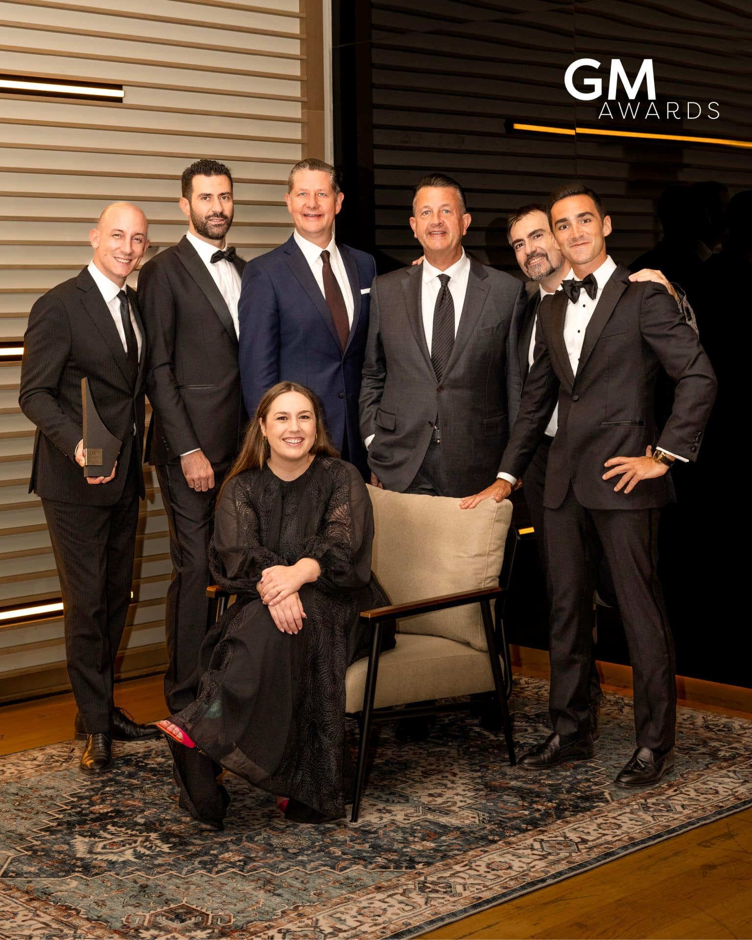 Winners from the GM Awards 2024 celebrate with their trophies ...