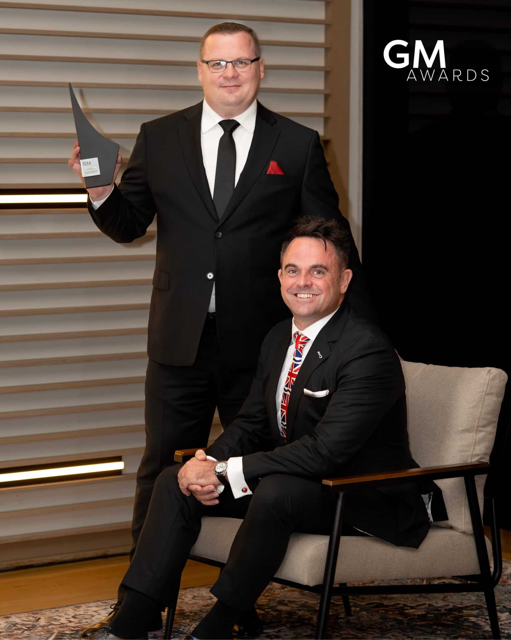 Winners from the GM Awards 2024 celebrate with their trophies ...