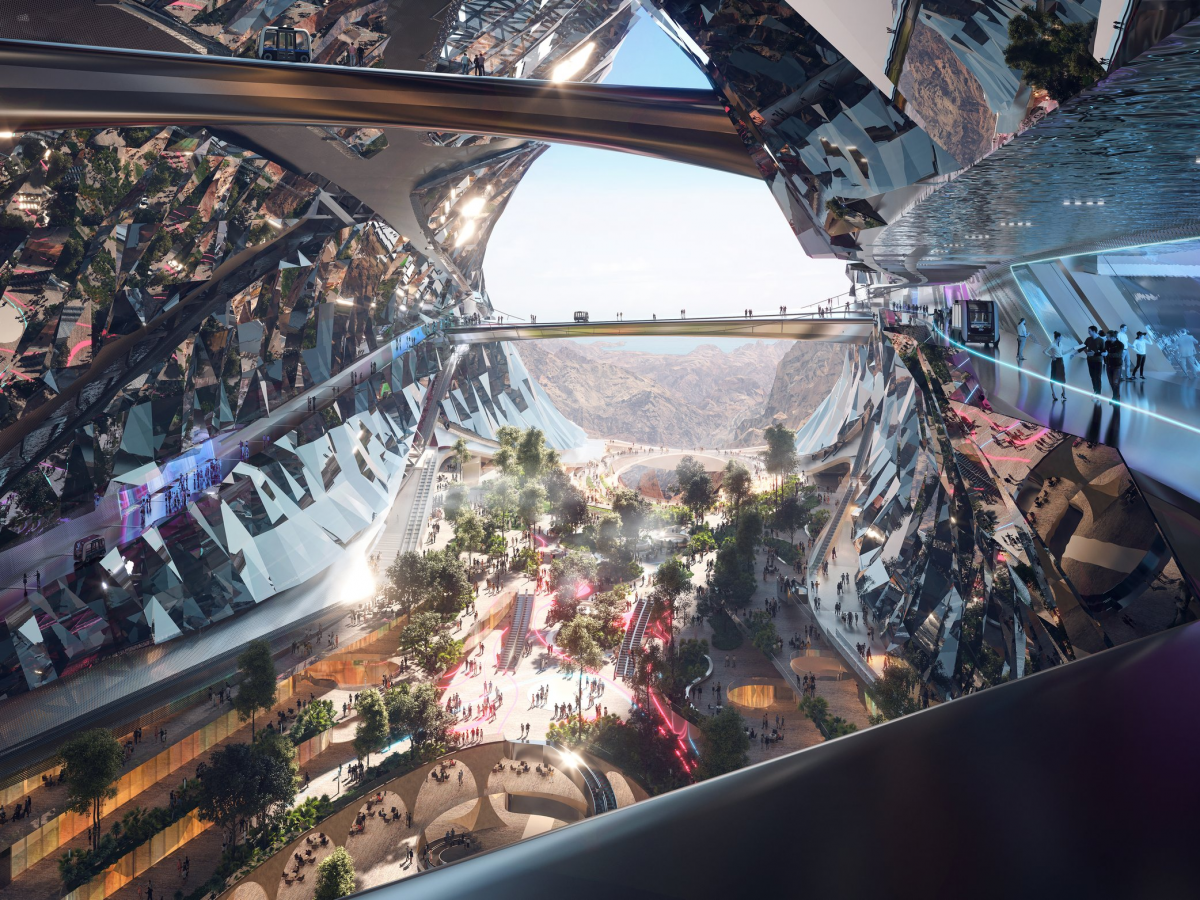 Saudi Arabia is building The Vault, a folded village at NEOM's Trojena ...